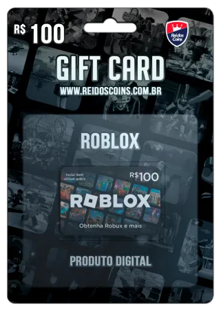 Roblox Gift Card R$ 100 - Compre Mais Barato com Cashback