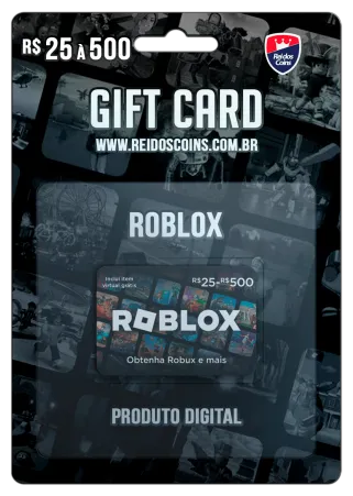 Roblox Gift Card R$ 25 à R$ 500 - Gift Card com Cashback