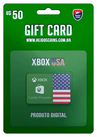 Xbox Cash Saldo 50 Dolares USA Recarregue e Receba Cashback
