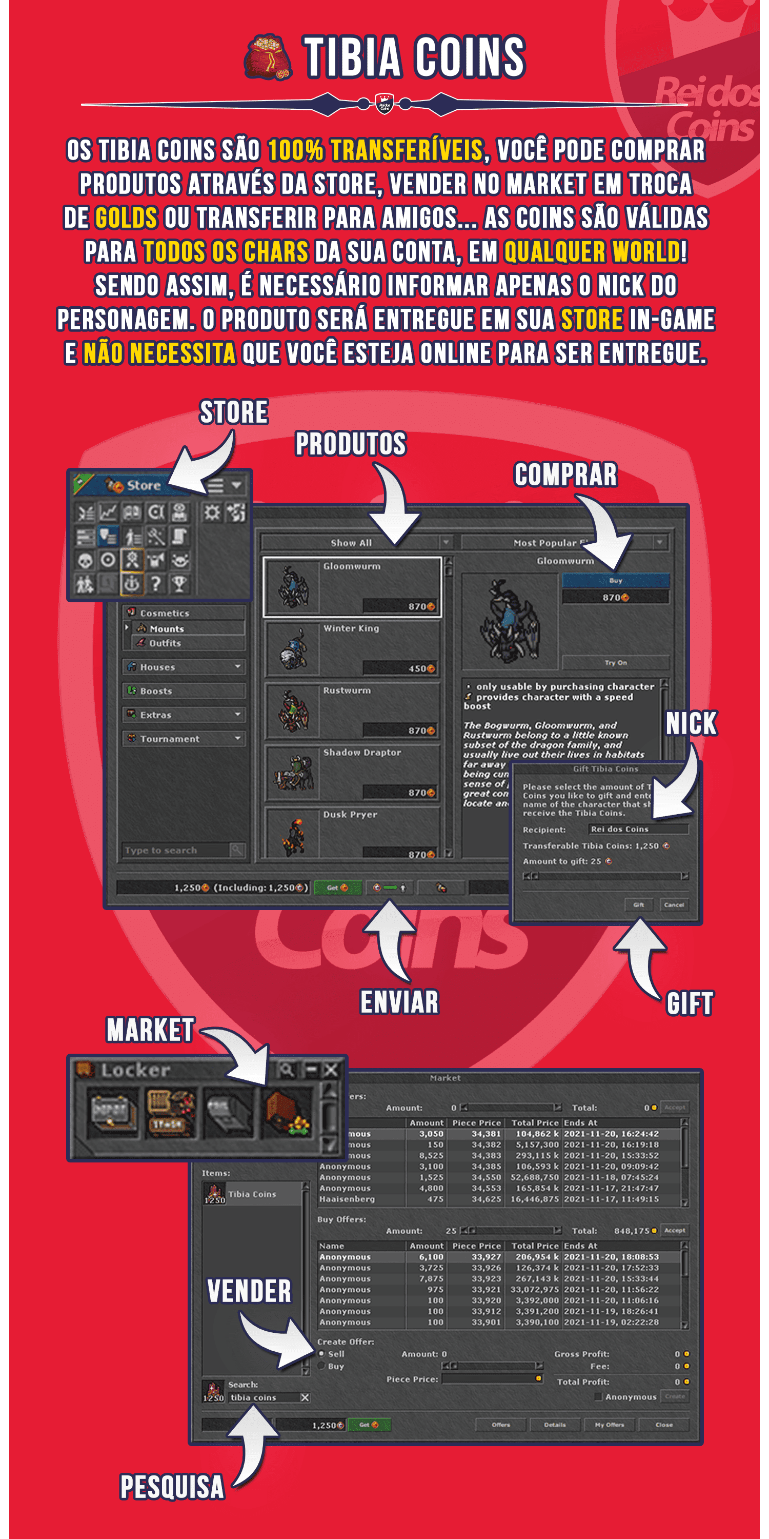 Como Utilizar Tibia Coins