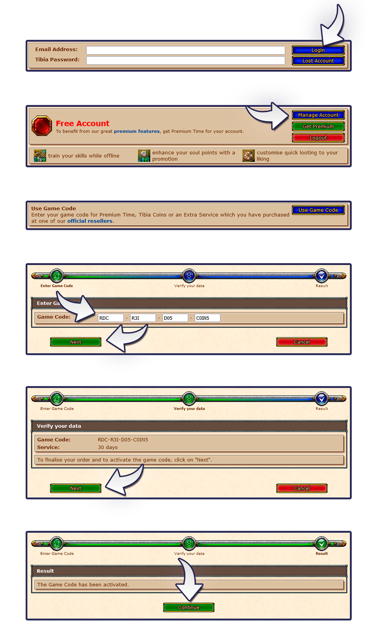 Tibia Premium Time 90 Dias - Rei dos Coins | www.ReidosCoins.com.br